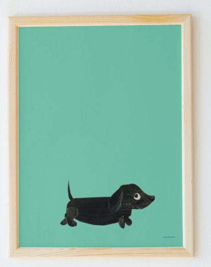 Poster Teckel - Wentink Art